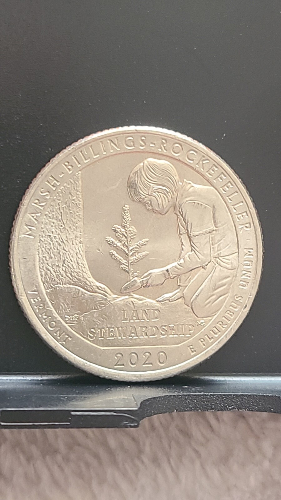 Marsh Billings Rockefeller Quarter 3 Rare Die chip Errors Hair Elbow ...