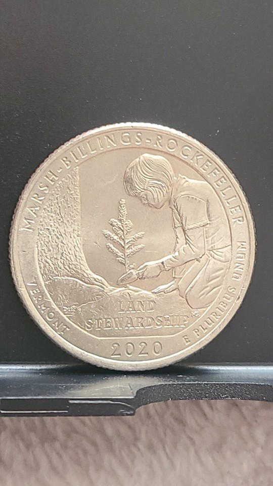 Marsh Billings Rockefeller Quarter 3 Rare Die chip Errors Hair Elbow ...