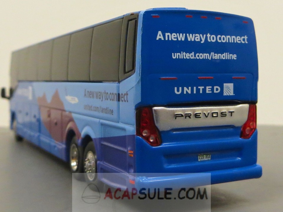 United Landline Prevost H3-45 Coach Bus 1/87 Scale Diecast Model | eBay