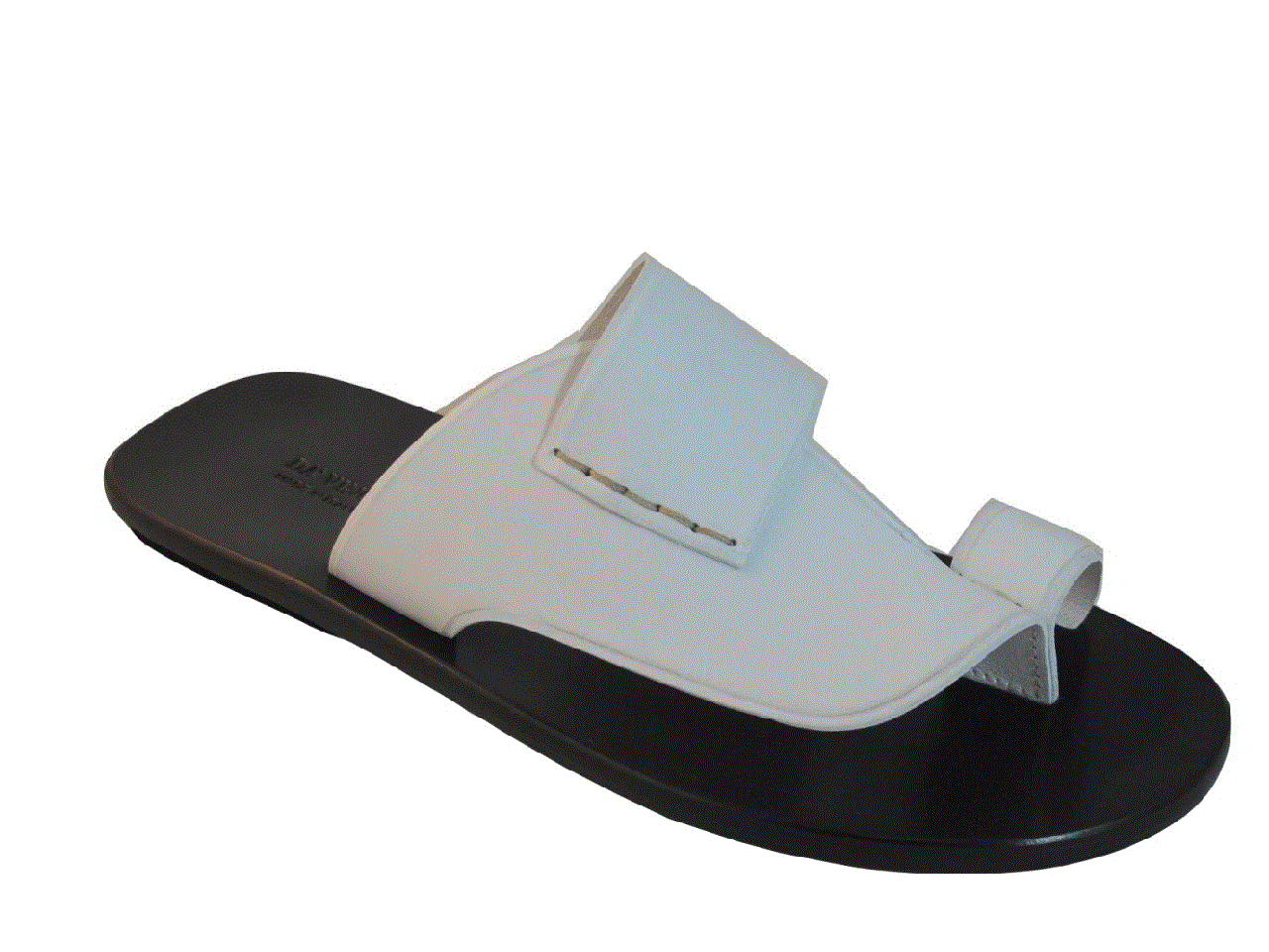 Davinci Men's Leather Italian Designer Sandals White, Red 9987 | eBay