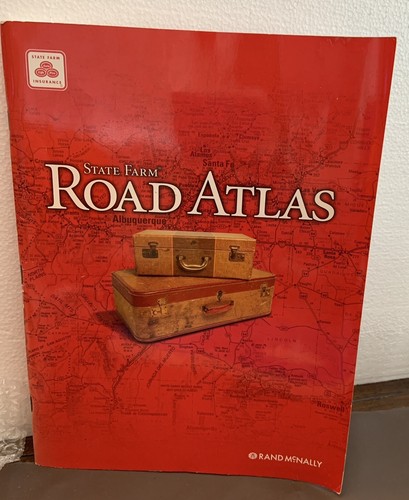 State Farm Road Atlas Rand McNally US States Map Book 15"L×11"W Feb ...