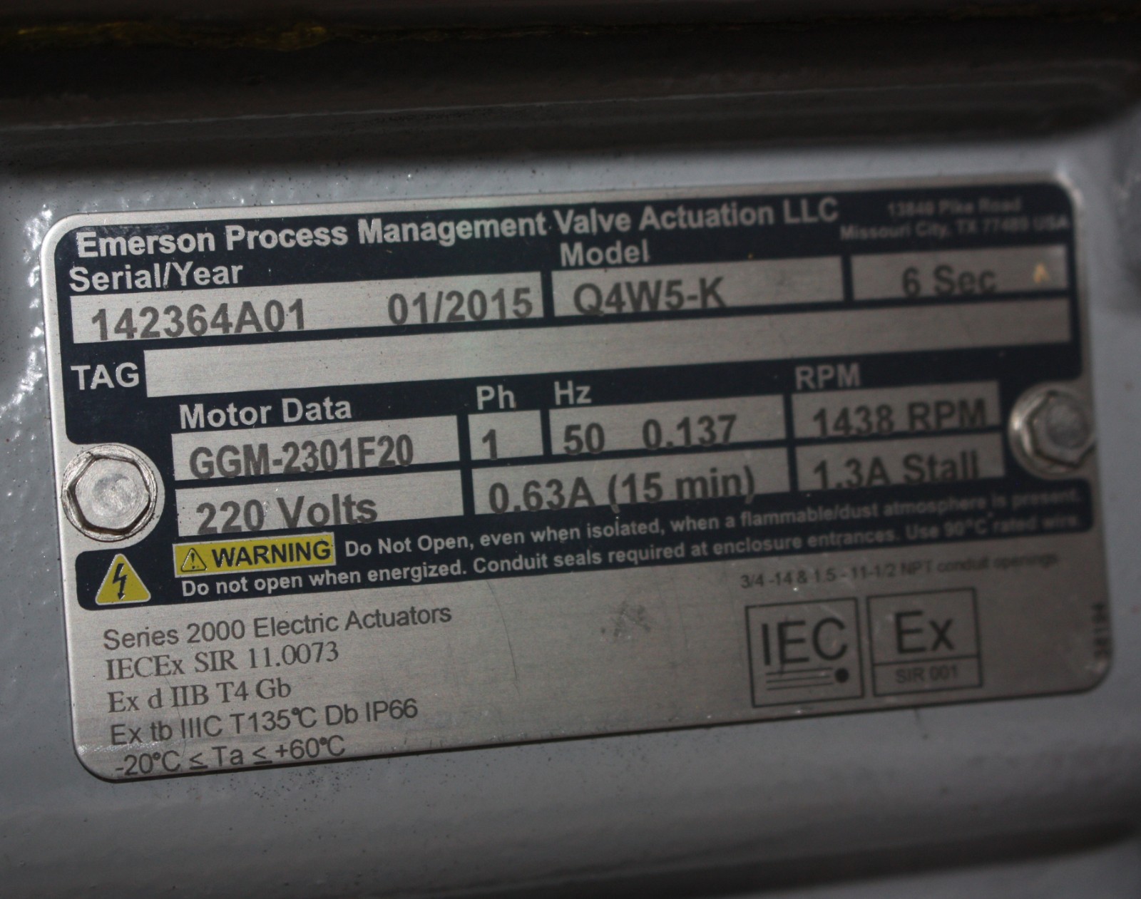 EIM CONTROLS CONTROL BALL VALVE Q4W5-K Actuator 3" WCB CLASS 150 80FB ...