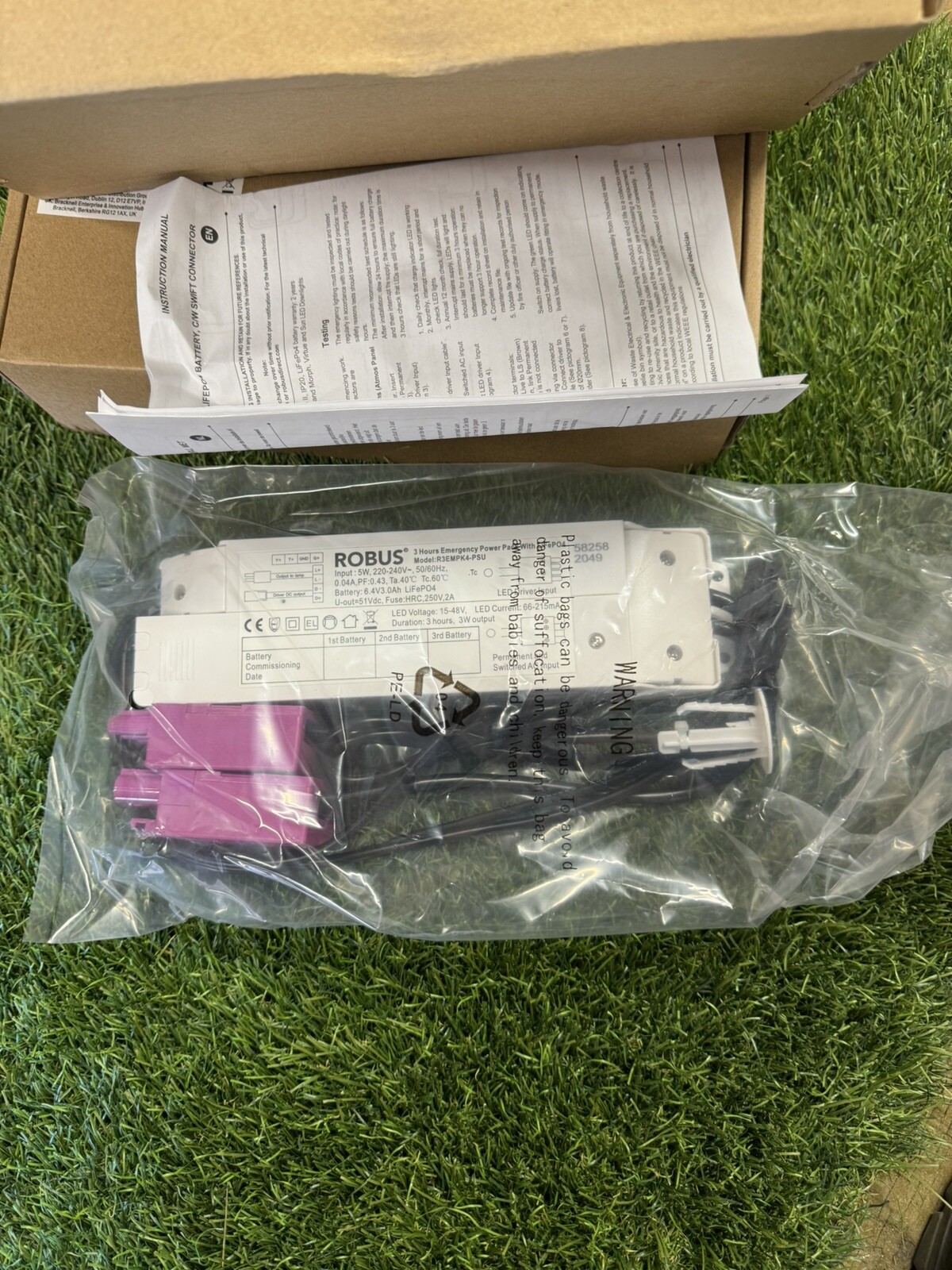 ROBUS R3EMPK4-PSU 3 Hour Emergency Pack with LIFePO4 battery c/w Swift ...