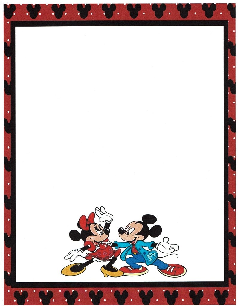 Mickey Mouse Printable Border