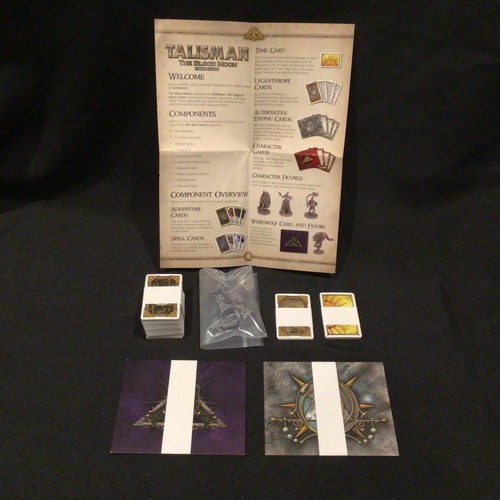 Talisman Revised 4th Ed Game THE BLOOD MOON Expansion FFG 100% Complete ...