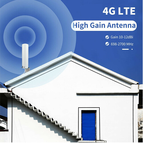 698-2700MHz Dual SMA Antenna High Gain Router Antenna Fixed Mount 3G 4G ...