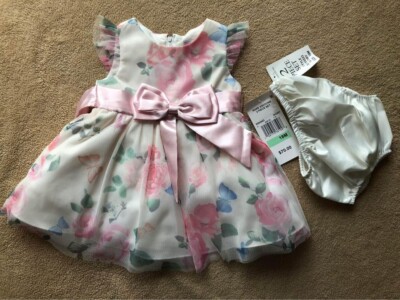 Rare Editions Baby Girls Floral Dress NWT Size 18 M Retail ~ $70 | eBay