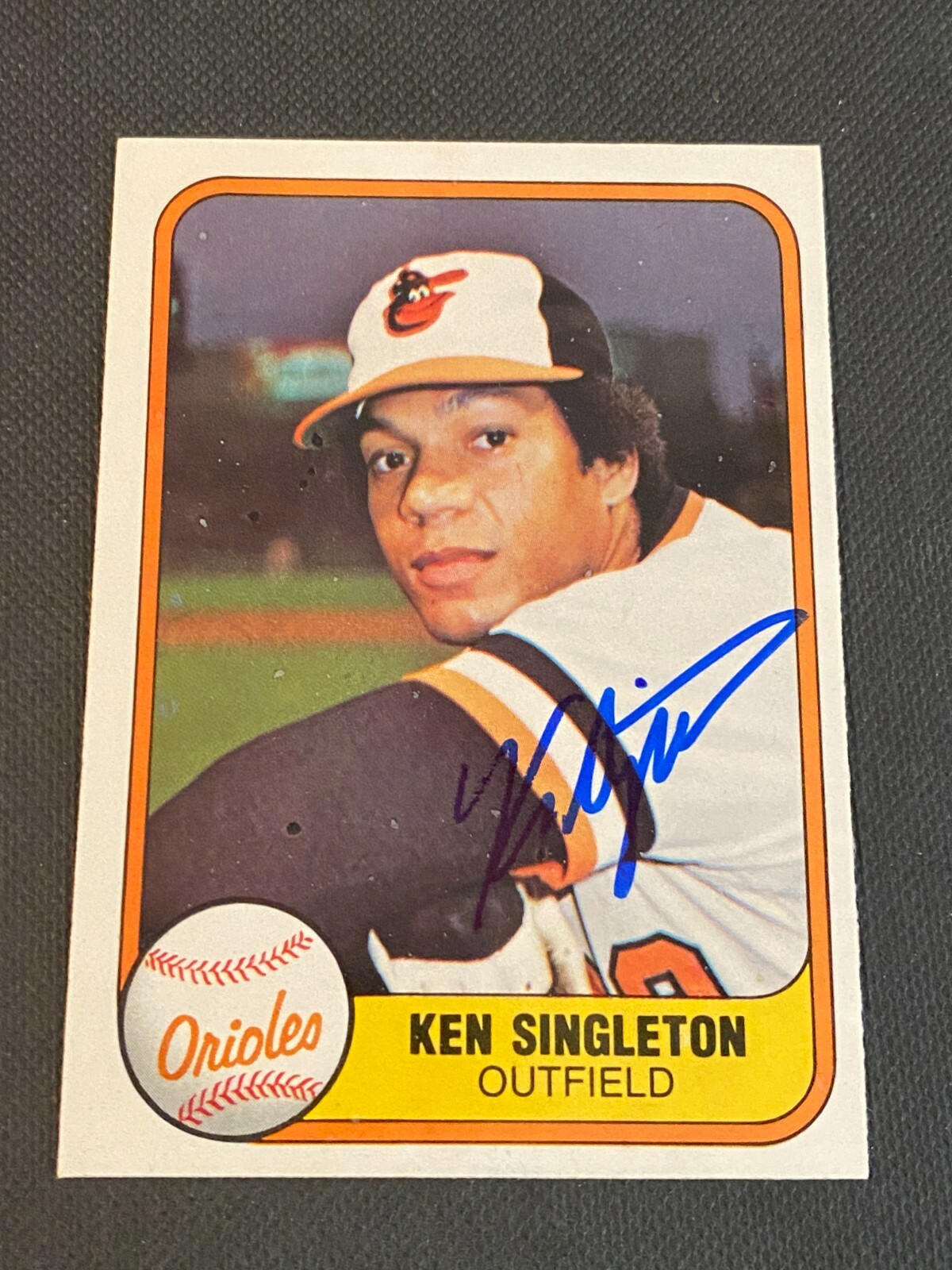 Ken Singleton Signed 1981 Fleer Card Auto Baltimore Orioles Autograph ...