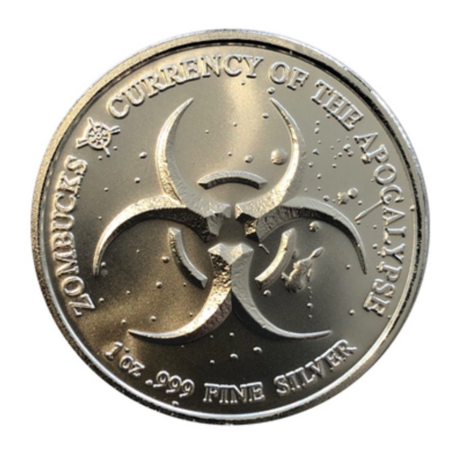 2018 Zombucks Currency of the Apocalypse - Zombuff 1-OZ .999 SILVER ...