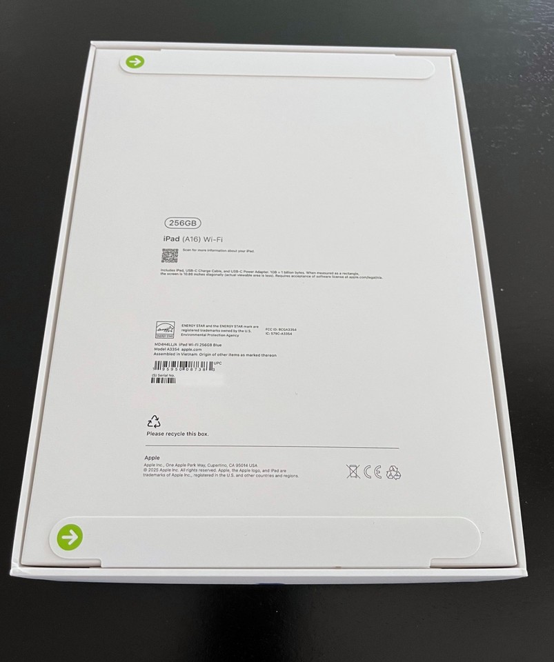 ***UNOPENED BOX*** Apple iPad (A16) 11th Gen 256GB (Wi-Fi only) Blue | eBay