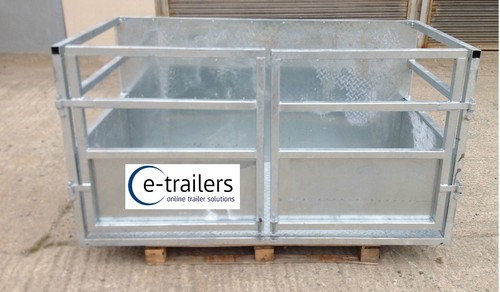 6FT Galvanised 3 Point Link Tractor Stock Box with Metal Floor Price ...