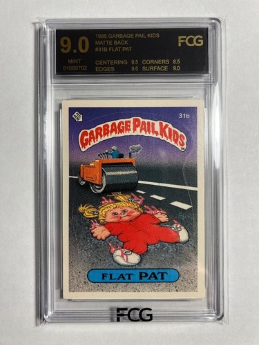 GARBAGE PAIL KIDS 1985 1st SERIES #31b FLAT PAT - MATTE, SHARP, OS1 ...