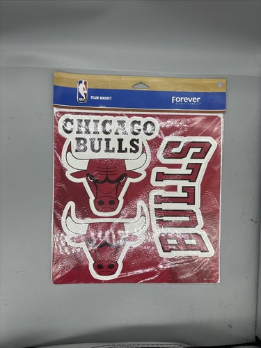 Chicago Bulls Magnet 3 Piece Set Team Logo NBA Basketball 11 X 11 Sheet ...