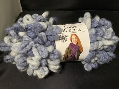 Loops and Threads Loops Boucle Yarn 1 Skein Aubergine 100g 16.4 Yds | eBay