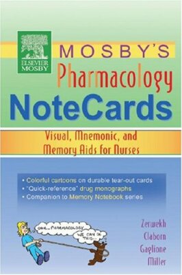 Mosby's Pharmacology Memory NoteCards: Visual, Mnemonic, and Memory ...