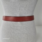 TORY Leather Ranger Belt 30/31 English Bridle Equestrian Red-Brown USA ...