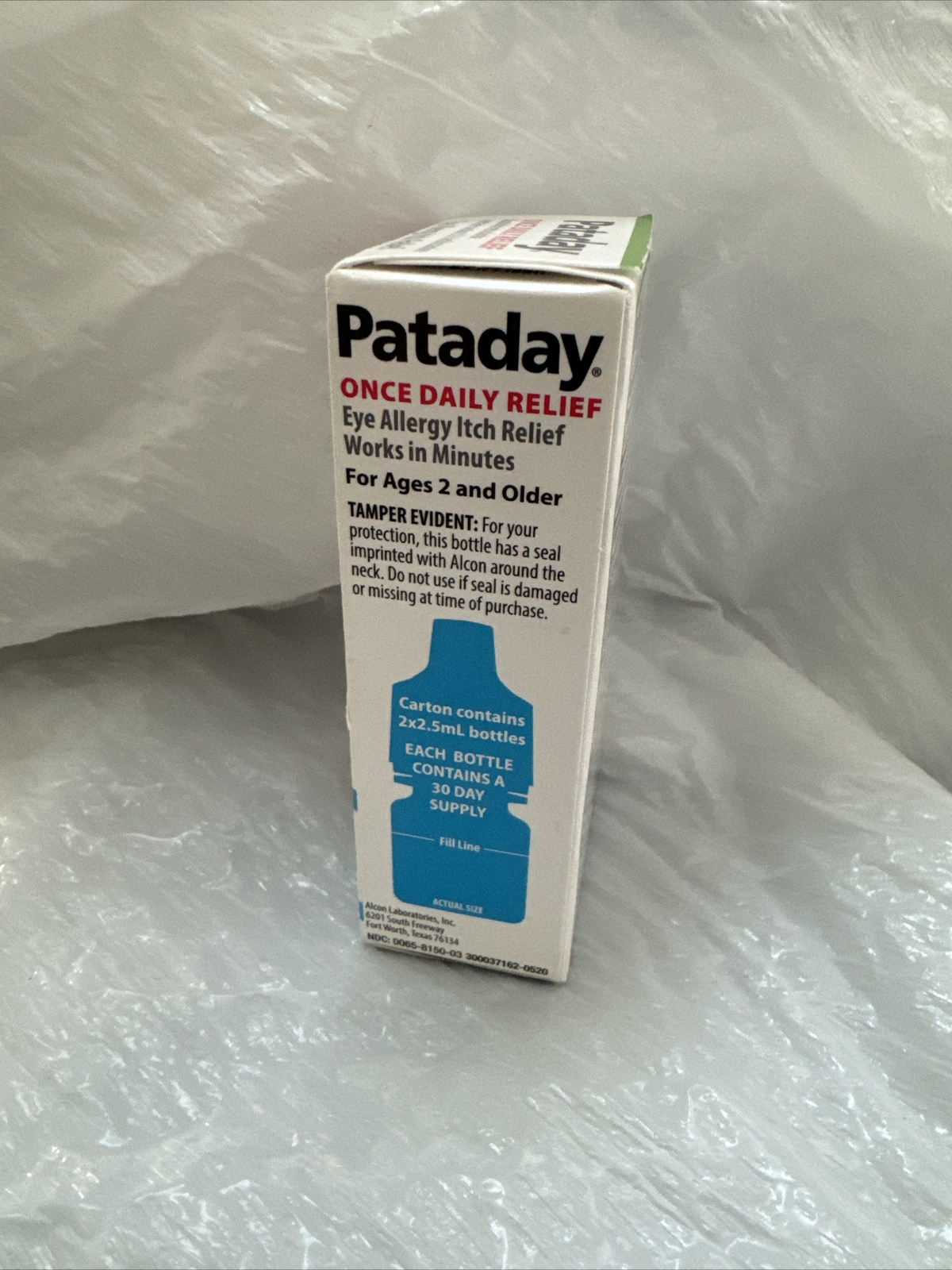 TWIN PACK Alcon Pataday Once Daily Relief Eye Allergy Itch Relief - 2 ...