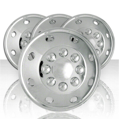 4 16" Chrome Wheel Covers Full Rim Hub Caps for Sprinter 1500 2500 3500 ...