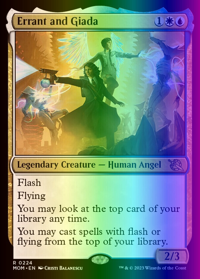 MTG Magic the Gathering Errant and Giada (224/526) March of the Machine ...