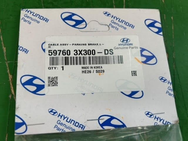 Hyundai 59760 3X300-DS LH Parking Brake Cable Assy. 11-15 Elantra New ...