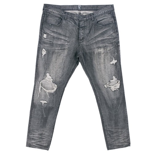 PRPS Le Sabre Jeans Distressed Ripped Black Gray Slim Tapered Fit EUC ...