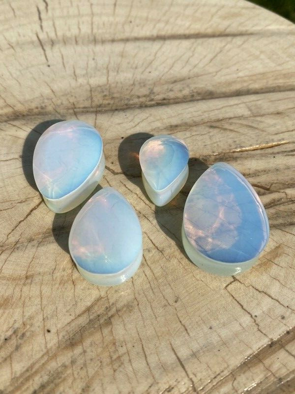 Opalite Plugs Faceted