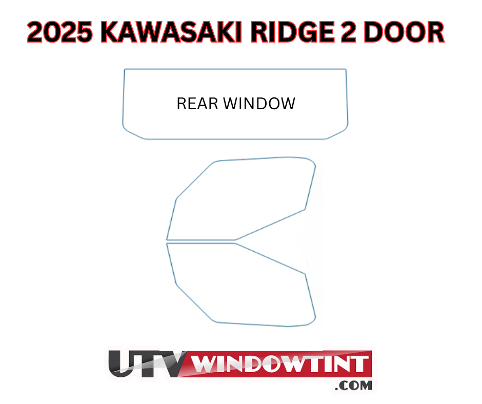Kawasaki Ridge 2 Door UTV Pre-Cut Window Tint Kit – Carbon 20% | eBay