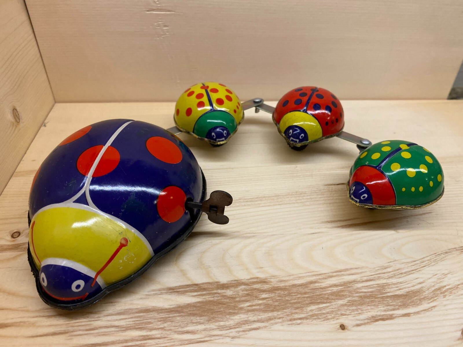 Blic Lady-Bug Family Parade Tin Wind Up Toy Vintage w/ box good ...