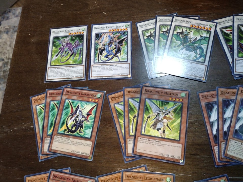 Yugioh Dragunity Deck Core Of 36 Cards - Trident, Romulus, Brandistock ...