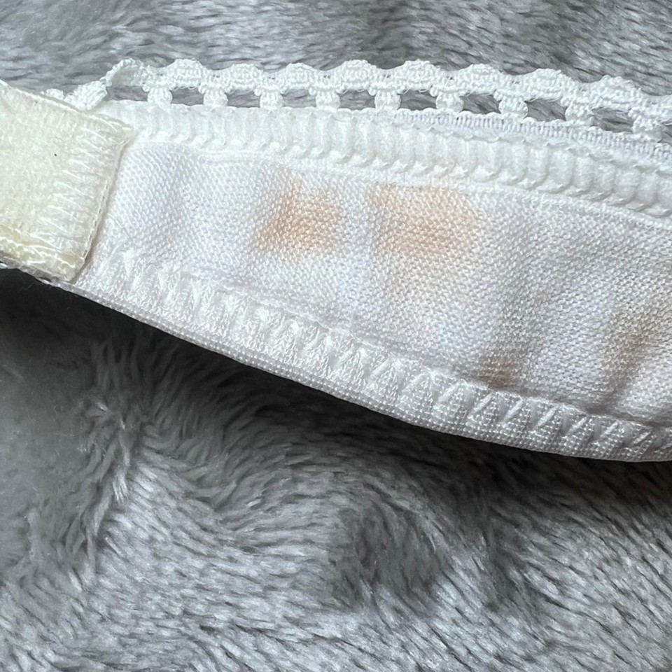 Playtex Cross Your Heart 4272 Full Coverage Bra Womens 36C White Satin ...