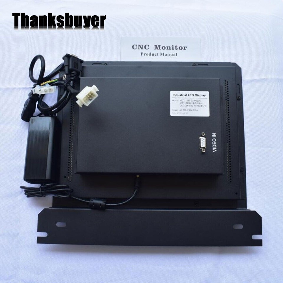 CNC Monitor LCD 12'' Monochrome Amber CRT Monitor Display Screen for ...