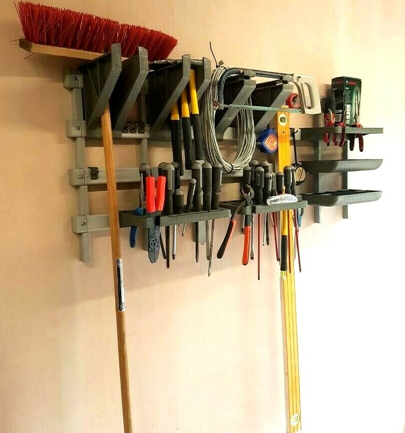 NEW! HEAVY DUTY Wall Mounted Garage Workshop 44 PCS Tool Storage Caddy ...