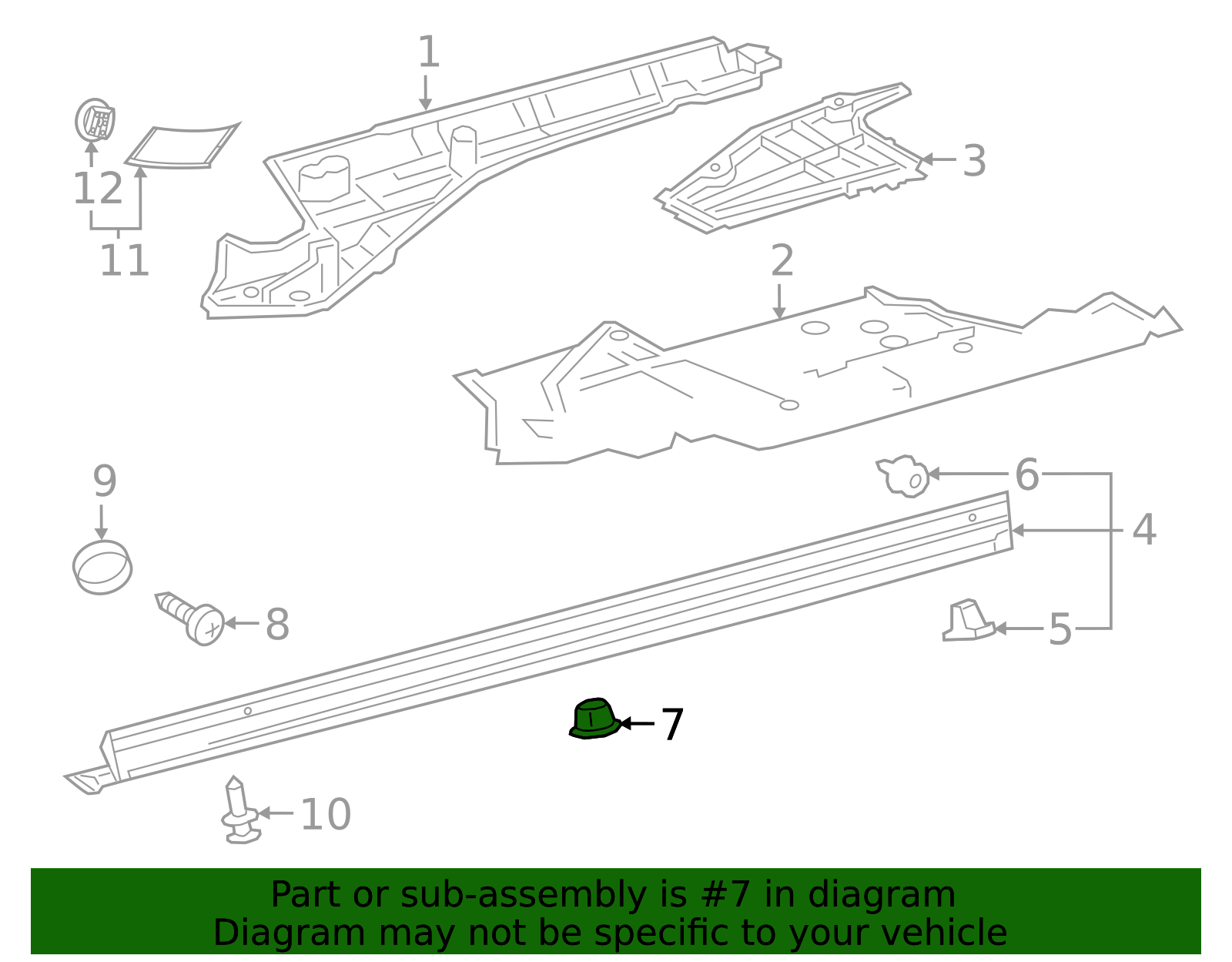 Genuine Toyota Rocker Molding Retainer 90467-22017 for sale online | eBay