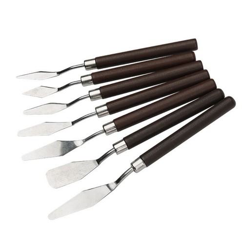 7Pcs Art Spatula Set, Stainless Steel Spatula Painting Scraper for ...