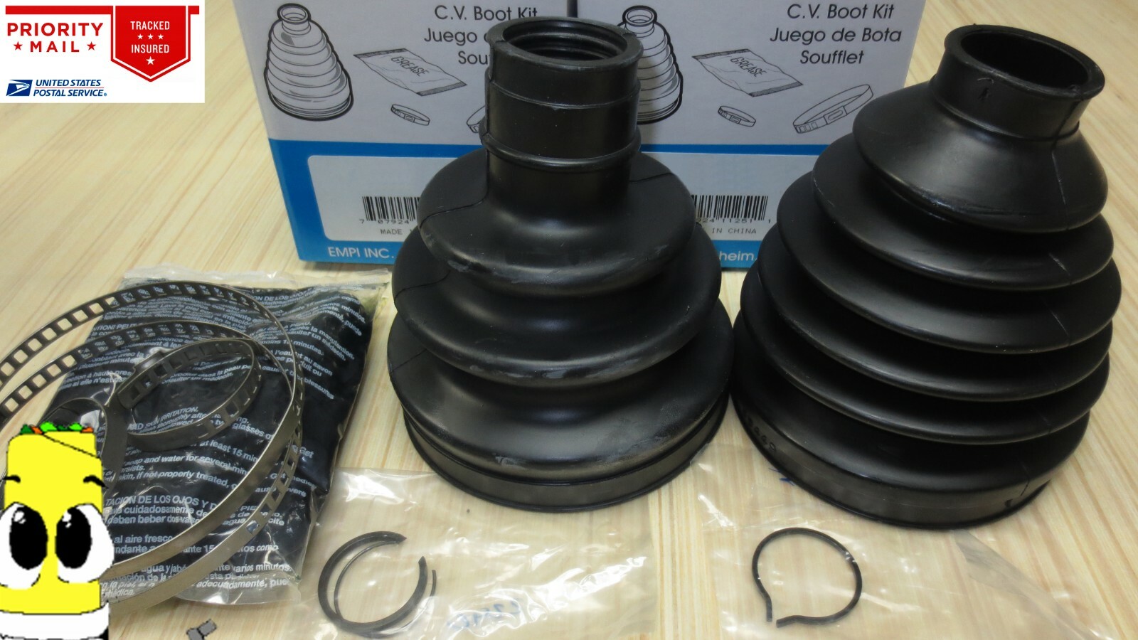 Inner & Outer CV Axle Boot Kit for Chevy K1500 Pickup w/ 4x4 4WD 1990 ...