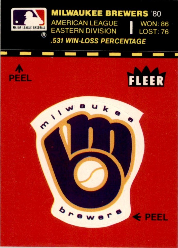 1981 LAUGHLIN ALL-STAR GAME - #1956 NL SCORES - BREWERS STICKER | eBay