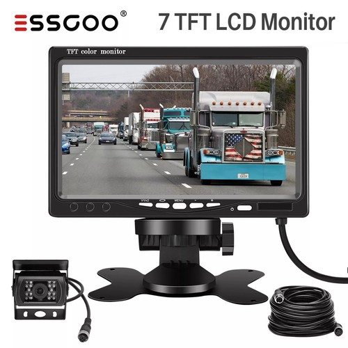 7" Car Monitor Wired Car Reversing Camera for Truck Bus Van Rear View ...