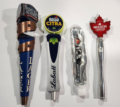 Beer Tap Handles Lot of 4 Samuel Adams, Labatt, Labatt, Molson | eBay