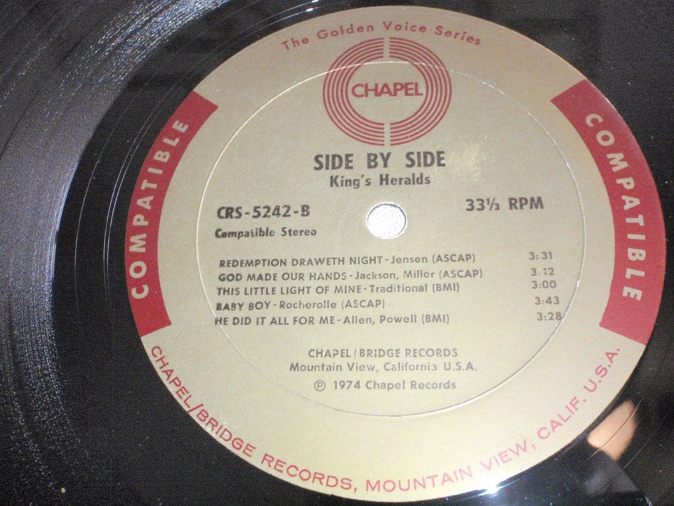 King's Heralds Side by Side John Ramsey Jerry Patton Jack Veazey Jim ...