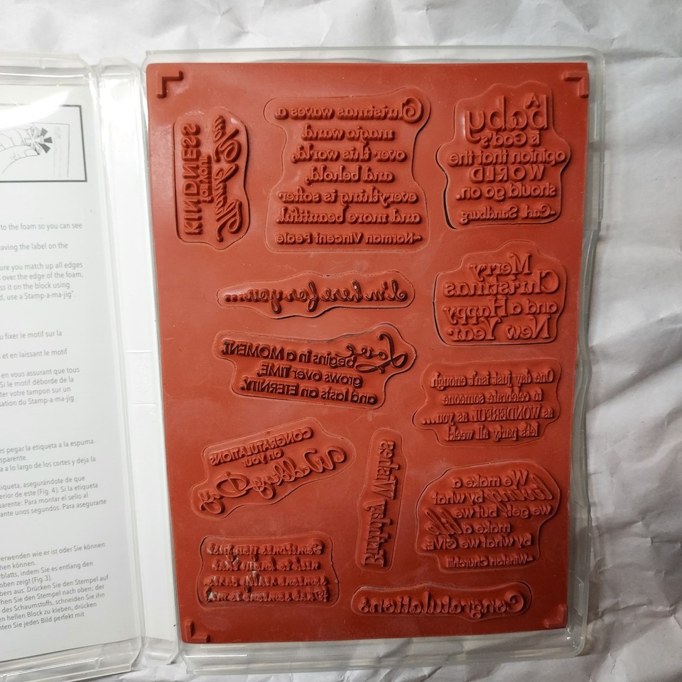 Stampin Up! OCCASIONAL QUOTES Stamp Set Christmas New Year Birthday ...