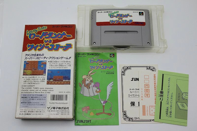 ROAD RUNNER VS WILE E COYOTE Looney Tunes Nintendo Super Famicom Japan ...