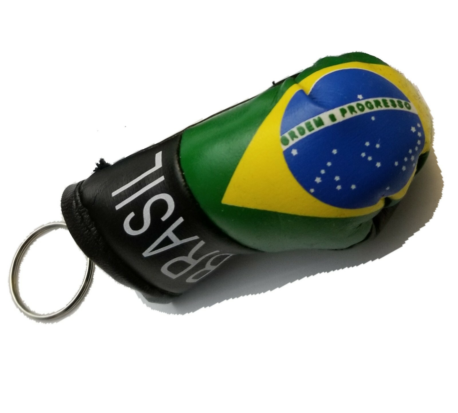 Brazil Brasil Flag Keychain Boxing Glove Mini Key Chain Ring Fob ...
