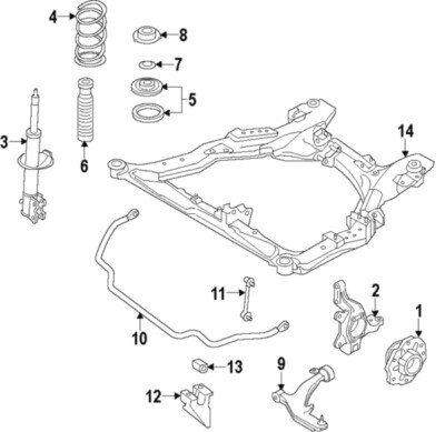 54500-1JA0A Nissan Link compl-transverse, rh 545001JA0A, New Genuine ...
