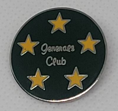 The General's Club Pin 5 Stars Dark Green Boys & Girls Club | eBay