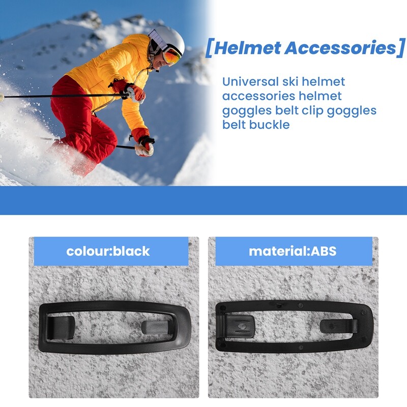 Universal Ski Helmet Accessories Helmet Goggles Belt Clip Goggles Belt ...