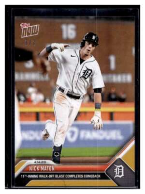 2023 Topps Now #118 Nick Maton Gold Parallel Card #d 1/1 | eBay