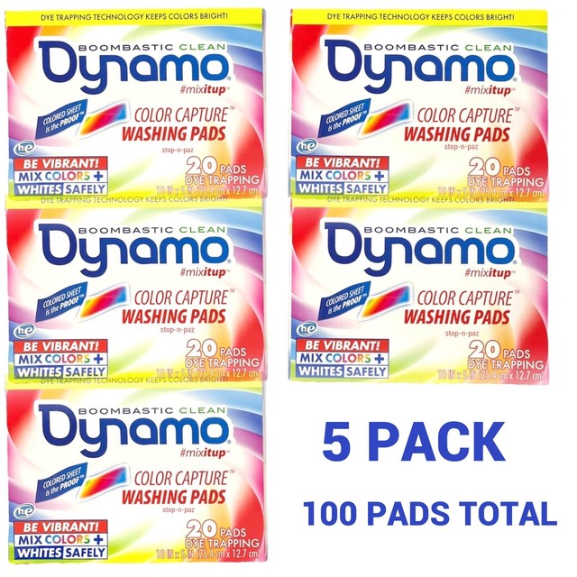 3 PKS Dynamo Boombastic Clean Color Capture Washing Pads 60 Ct Laundry ...