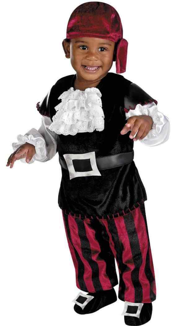 Puny Pirate Captain Caribbean Fancy Dress Up Halloween Toddler Child ...