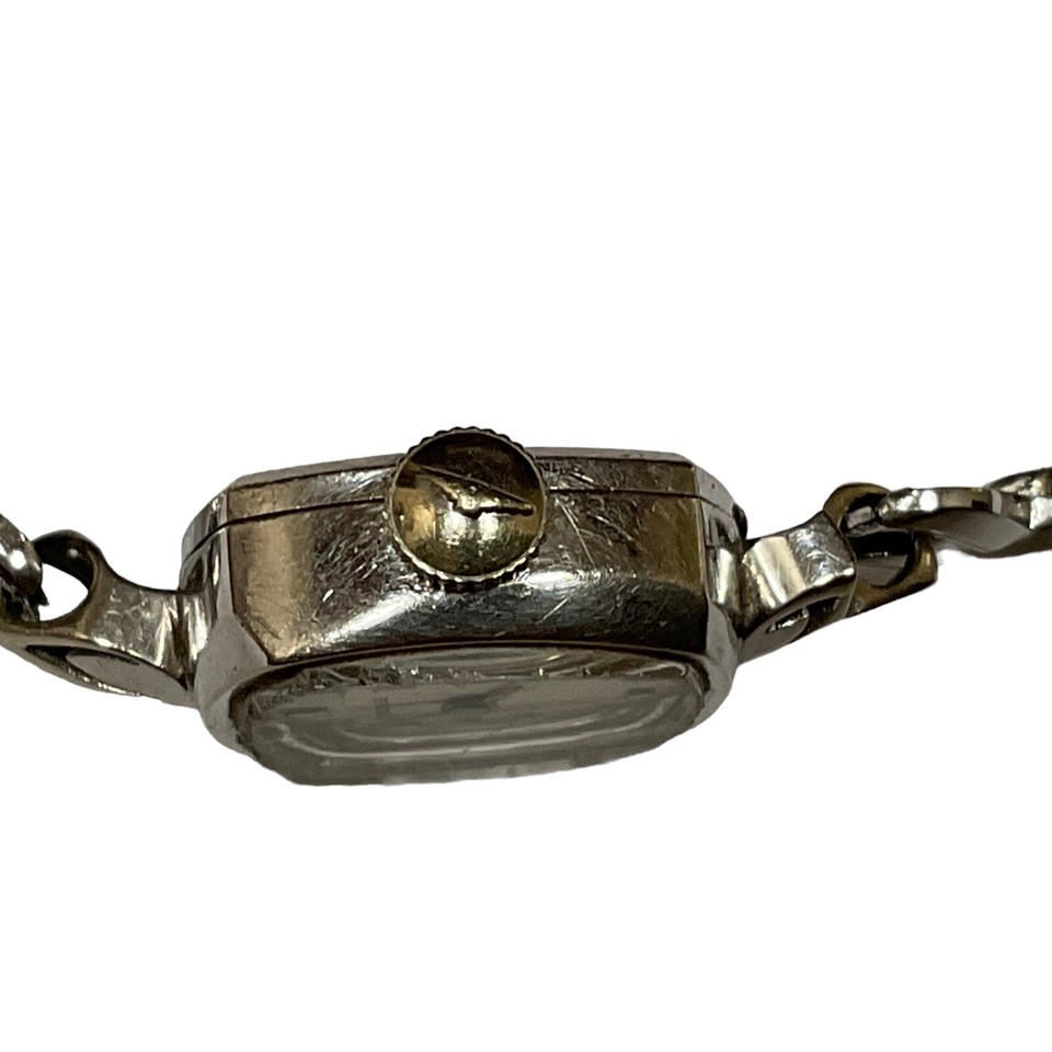 Longines 14K White Gold Case Watch L&W Swiss Spiedel Band Ladies ...