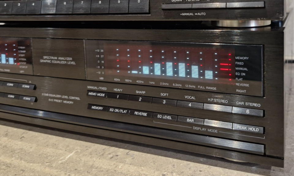 TECHNICS SH-E65 360 SERIES 2 x 7 SPECTRUM ANALYZER & GRAPHIC EQUALIZER VG COND | eBay UK